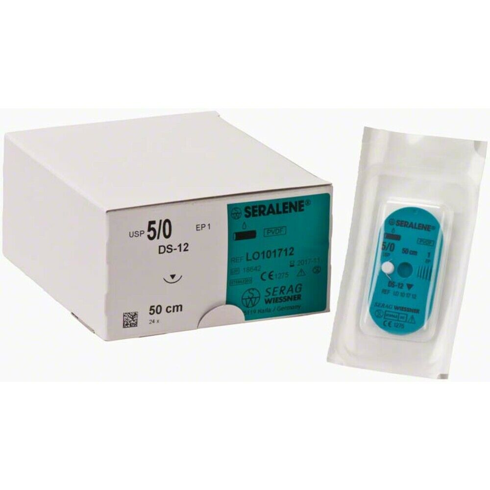 Seralene 5/0 DSS-15 50cm, 24kpl, sininen 24 x 1 kpl — FI2